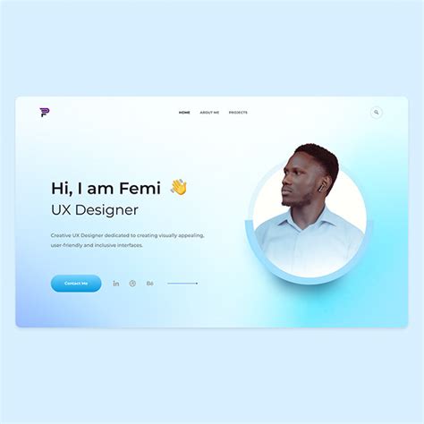UI Design Challenge Portfolio Design Behance
