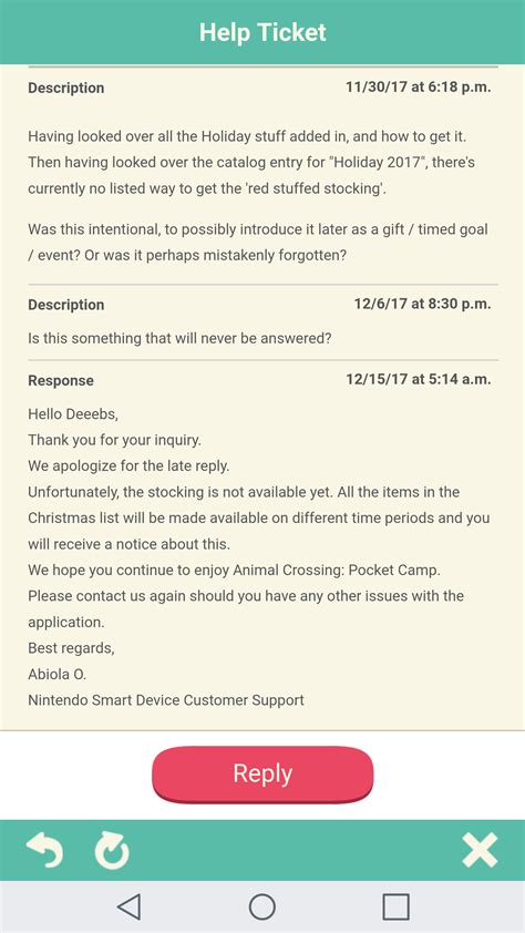 Red Stuffed Stocking Not Forgotten Racpocketcamp