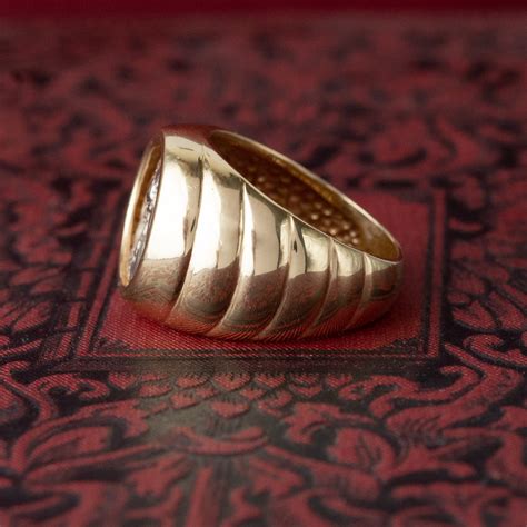 Mens Italian Coin Ring Pippin Vintage Jewelry