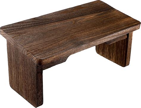 Bstkey Wooden Meditation Bench Kneeling Stool Rectangle Yoga