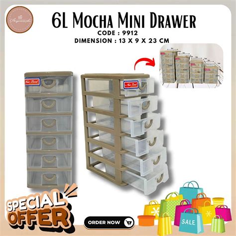 {newitem} {instock} Mocha Mini Drawer Mini Drawer Accessories