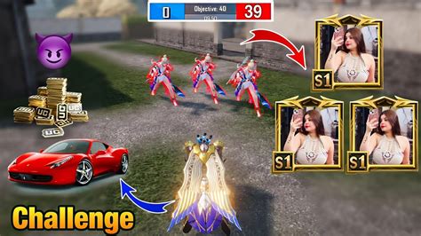 🔥challenged Mythic Fashion Toxic Girl And Her Teammates With M4 For 1v3