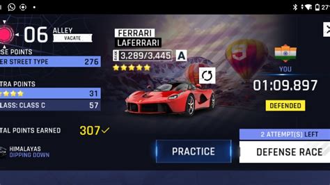 Himalaya Dipping Down 1 09 897 With Ferrari LaFerrari Rank 3289 Asphalt