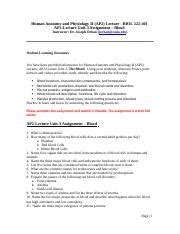 AP2 Lecture Unit 3 Assignment Blood Doc Human Anatomy And