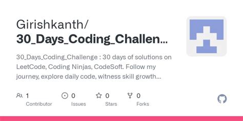 Day 22 Of 30dayscodingchallenge Leetcode Coding Ninjas And Codechef Girishkanth D Posted