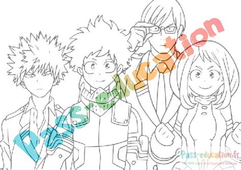 Coloriage my hero academia gratuit téléchargez et imprimez vos