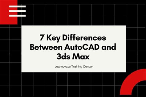 7 Key Differences Between Autocad And 3ds Max