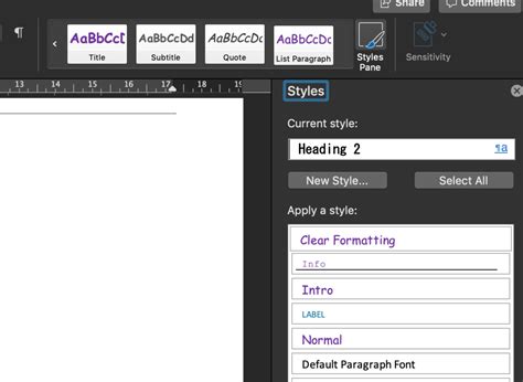 Word Tips Create New Style Wheatleys