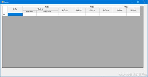 C 自定义组件实现表格的多层表头功能cdatagridview多层表头 Csdn博客