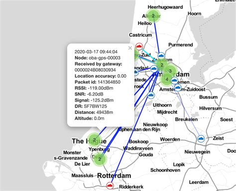 GPS GNSS Tracking Nodes In The Port Of Amsterdam On TTN Mapper End