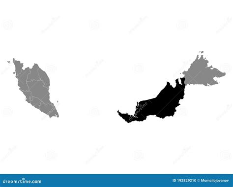 Location Map Of Sarawak State Stock Vector Illustration Of Lumpur
