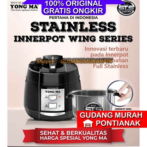 Jual Ricecooker Yong Ma Stainles Magic Com Yongma Smc4053 Smc 4053