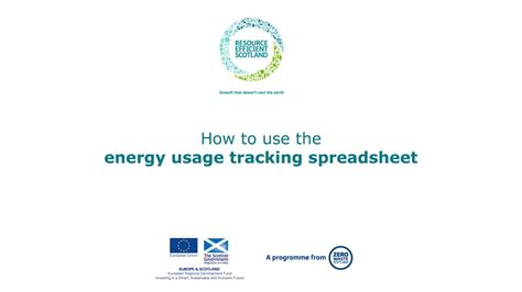 Energy Tracking Spreadsheet — Db