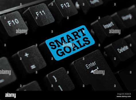 Writing Displaying Text Smart Goals Business Showcase Mnemonic Used As A Basis For Setting