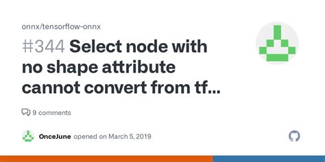 select node with no shape attribute cannot convert from tf model to