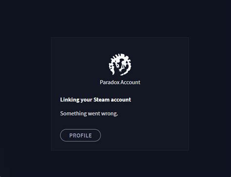 Can T Link My Steam Account Paradox Interactive Forums