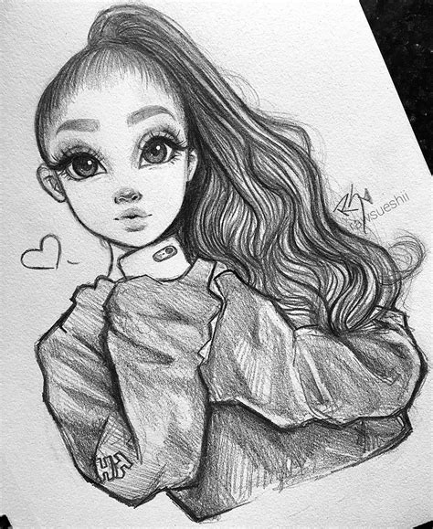 Black And White Girl Drawings At Explore