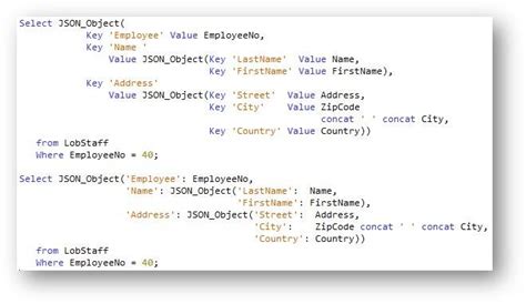 Sql Json Publishing Functions Ibm Developer Sql Json Publishing Functions Ibm Developer