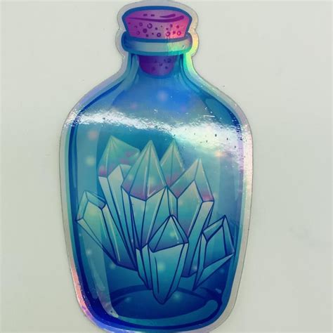 Holographic Crystal Jar Sticker Satori Imports