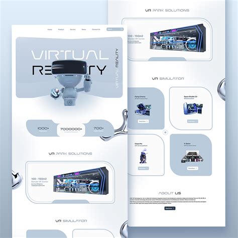 Landing Page Virtual Reality Behance