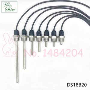 Jual DS18B20 Digital Temperature Sensor Probe Screw Thread BSP 1 2 1m PVC 3 Wire Cable SUS304