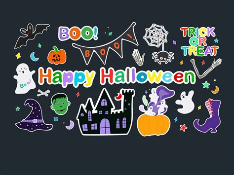 Halloween Stickers Svg Graphic By George Khelashvili · Creative Fabrica