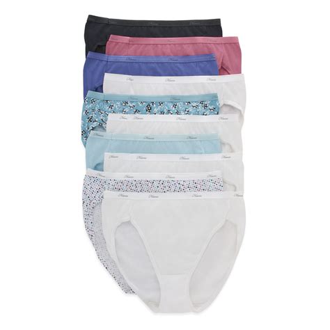 Hanes Womens Hi Panties Pack Moisture Wicking High Cut Brief