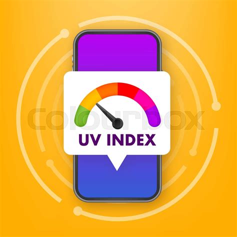 Uv Index Level Sun Numbers Solar Protection Vector Illustration