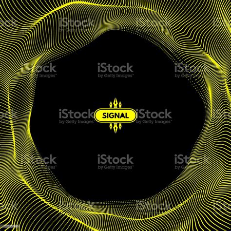 Tunnel Array With Dynamic Particles Futuristic Style Cyberspace Grid 3d