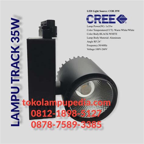 Jual Lampu TRACK 35W Cahaya Warm White Toko Lampupedia