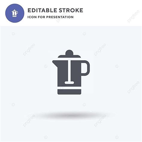 French Coffee Vector Logo On White Background Vector Glass Break Vector