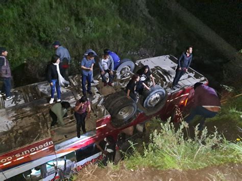 Caída de bus al río deja 10 muertos y 25 heridos El Chino