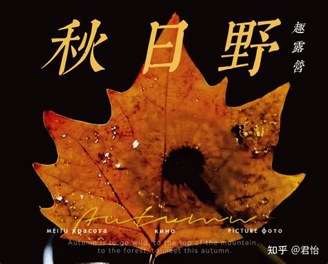 秋的魅惑 知乎