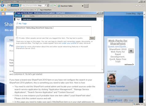 SharePoint TidBits Tagging External Links In SharePoint