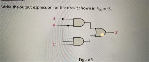 Solved Write The Output Expression For The Circuit Shown In Chegg