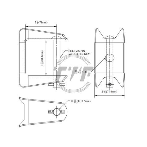 Galvanized Steel Clevis Bracket Ttf Power