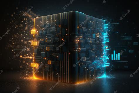 Premium Ai Image Futuristic Big Data Visualization Concept Visual