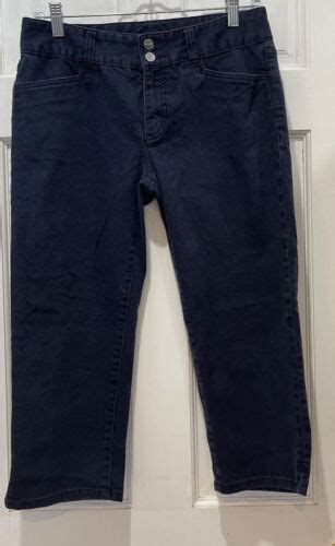 Chaps Navy Blue Cropped Gem