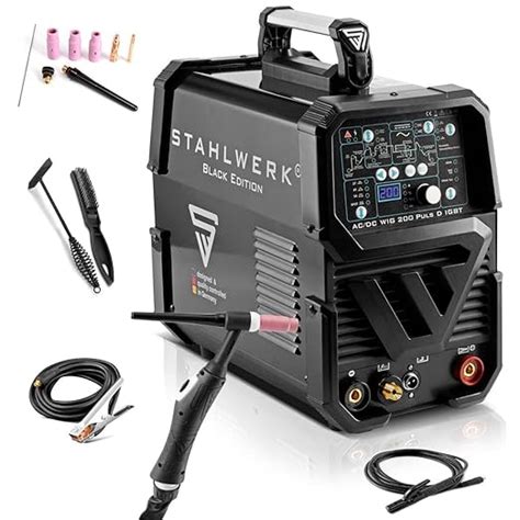 STAHLWERK AC DC TIG 200 Puls D soudeuse numérique avec 200 Ampères TIG