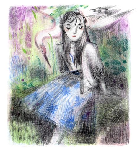 Junyi Wu Lavender And Wisteria Illustration Art Inspo Wisteria