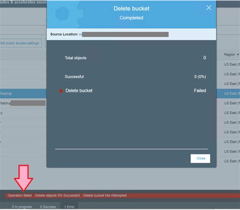 Amazon Web Services Unable To Manually Delete An Aws S3 Bucket