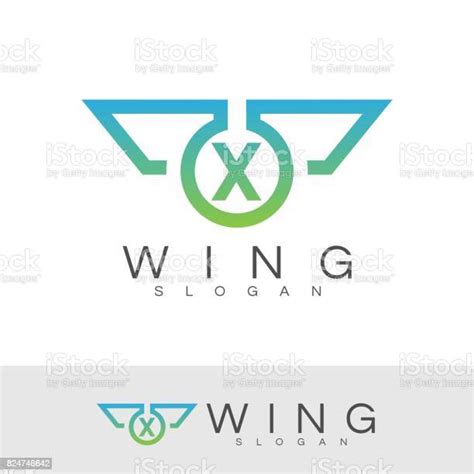 날개 초기 편지 X 아이콘 디자인 개념에 대한 스톡 벡터 아트 및 기타 이미지 개념 개념과 주제 군사 Istock