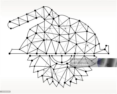 Machine Saw Triangle Node Black And White Pattern High Res Vector