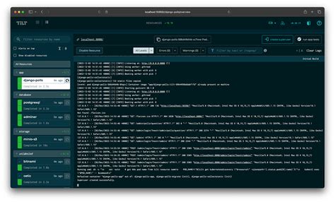Django Polls App Development In Kubernetes Using Tilt With Postgresql Adminer And Minio