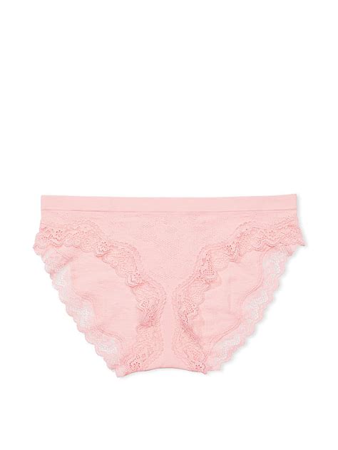 Panty Bikini Sin Costuras Con Ribete De Encaje Bikinis Victorias