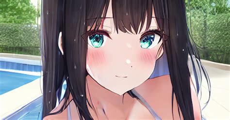 Ai スク水 黒髪の美少女82 荒山伊吹のイラスト Pixiv