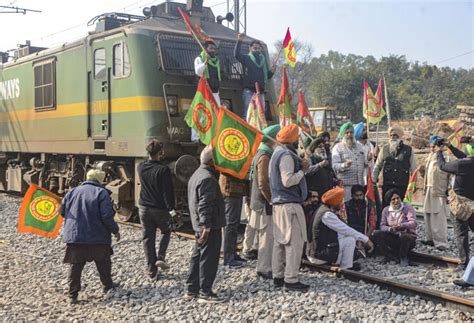 Punjab Train Services Affected Due To Farmers Rail Roko Protest