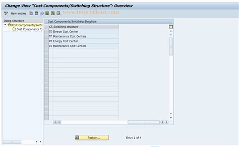 Oker Sap Tcode Define Component Switching Structure