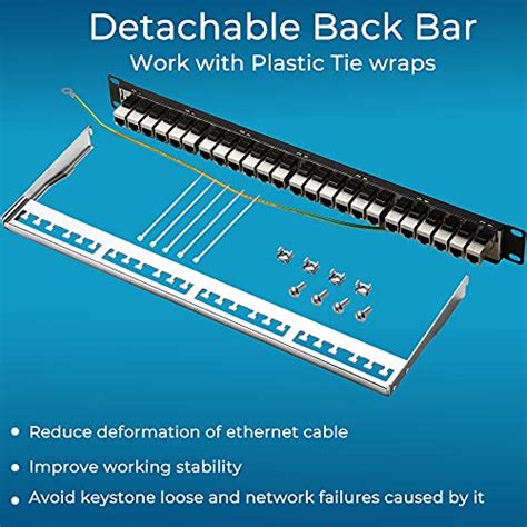 Rapink Patch Panel Port Cat A With Inline Keystone G Support Coupler Patch Panel STP