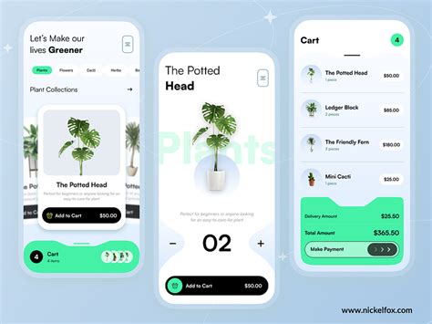Plants E Commerce Ios Mobile App By Tanuj Agarwal For Nickelfox Uiux Design On Dribbble
